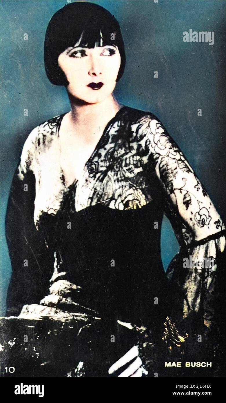 Miss Mae Busch, American film star, most famous for her supporting ...