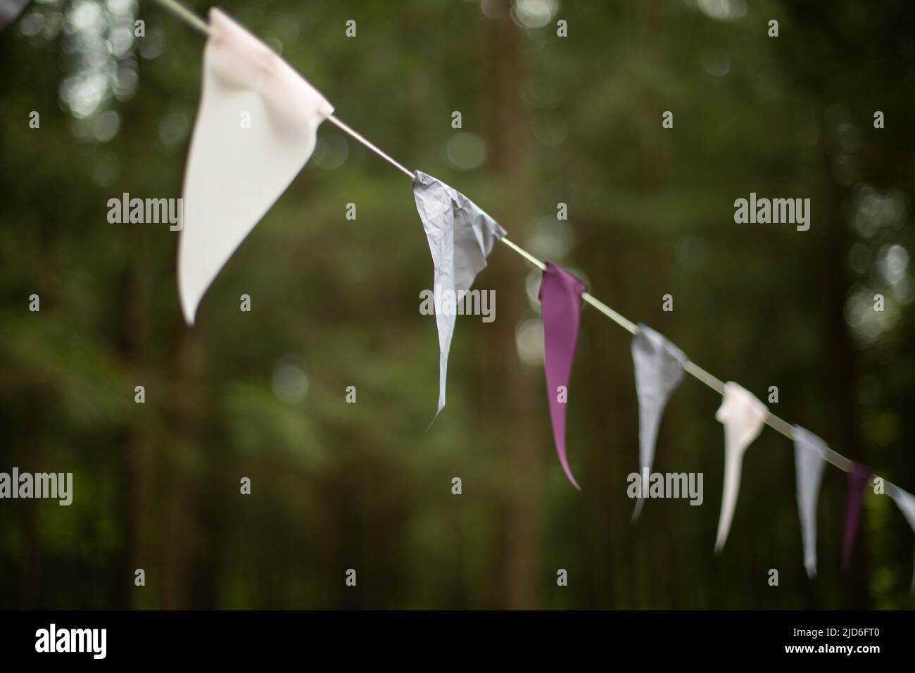 Triangular flags rope hi-res stock photography and images - Alamy
