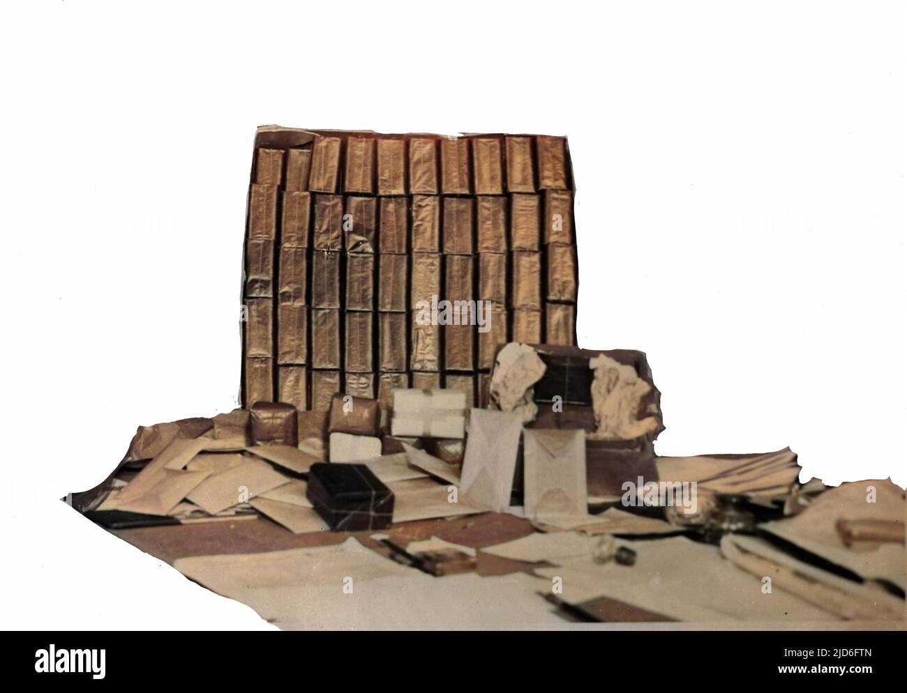 Packets of cocaine, presumably confiscated during drugs raids ...