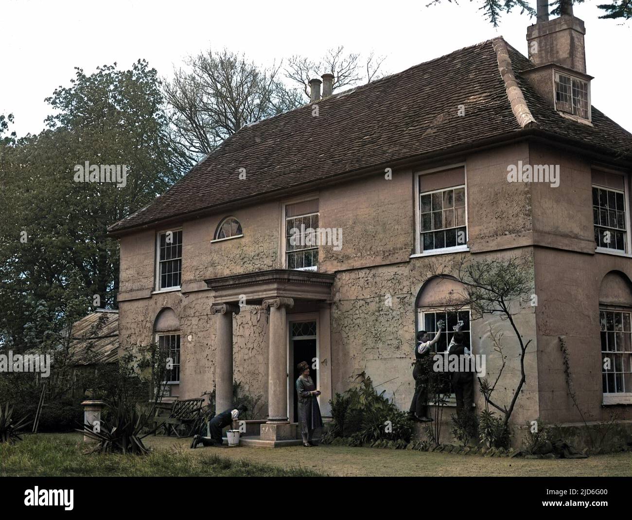 A hostel for the homeless at Stanford-le-Hope, Essex, England, showing ...