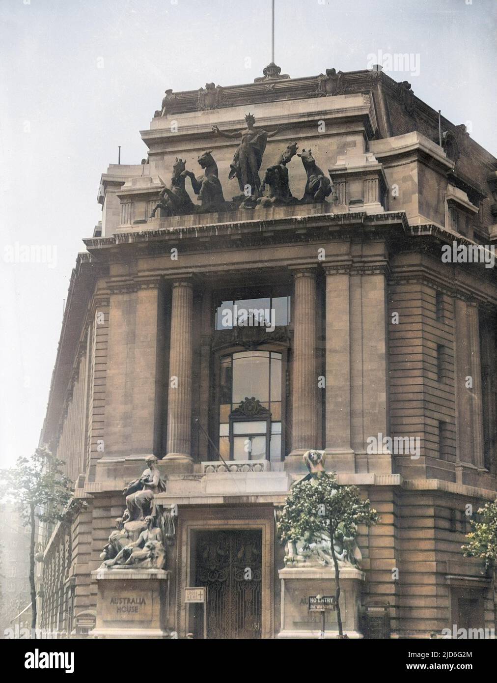 Australia House, on the Strand, London. Officially opened in 1918, home ...