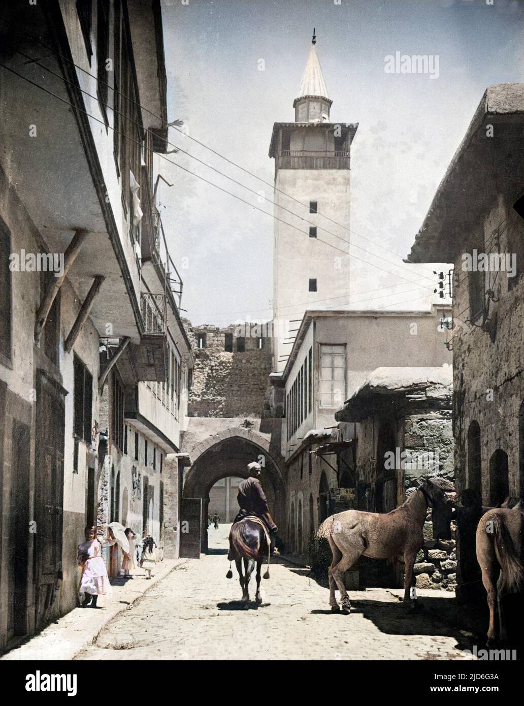 Damascus straight street hi-res stock photography and images - Alamy