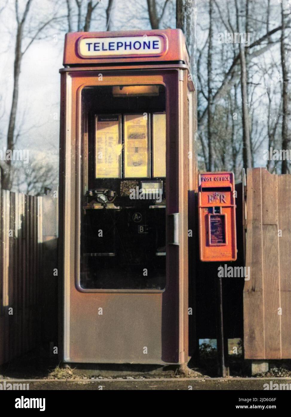 1960's telephone box hi-res stock photography and images - Alamy