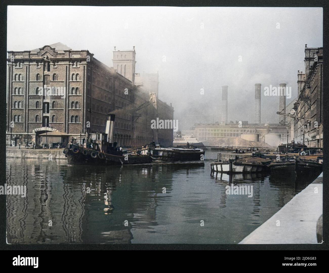 The Princes Half-tide Dock, Liverpool, Merseyside, England, showing a ...