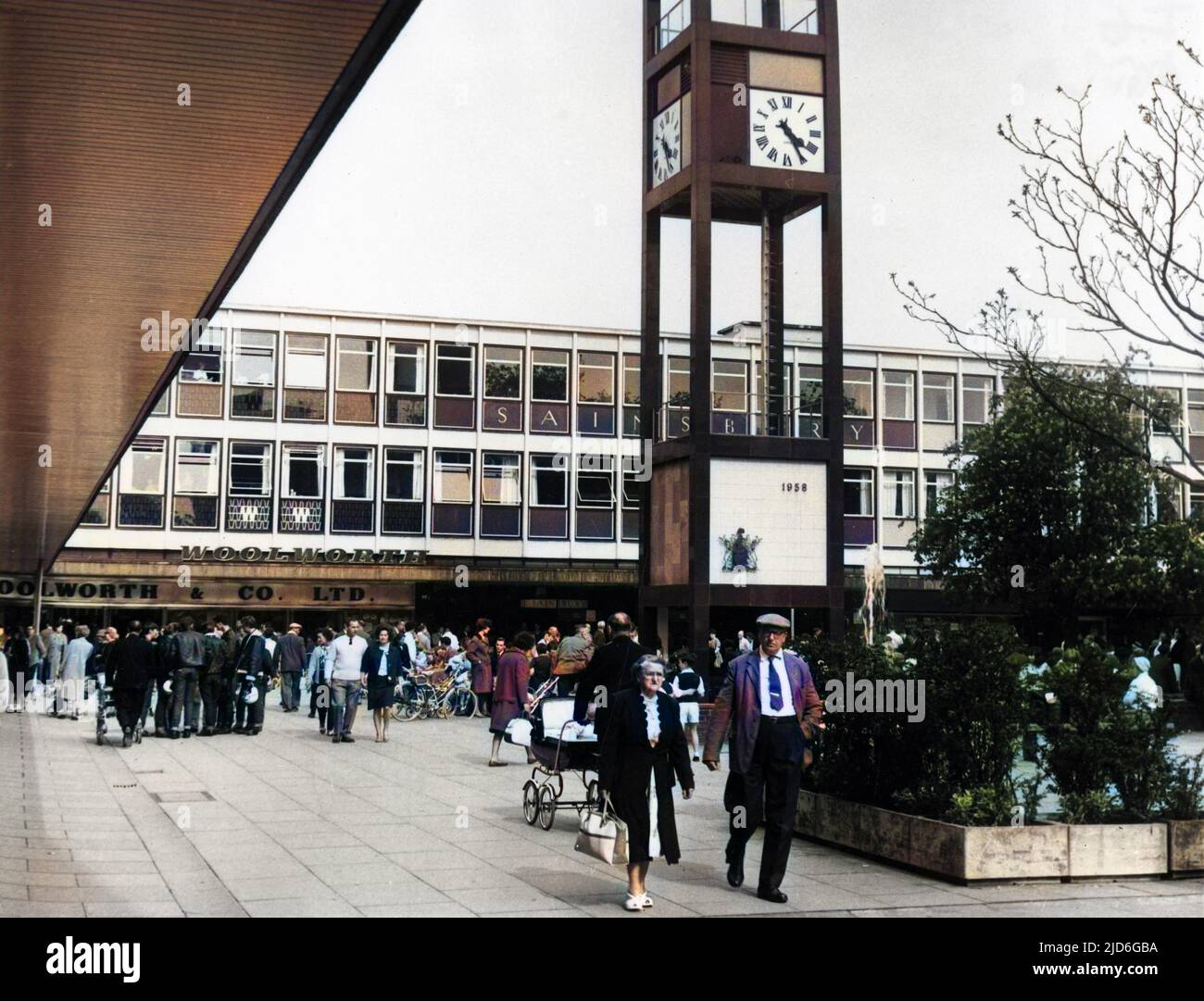 1960s new town hi-res stock photography and images - Alamy