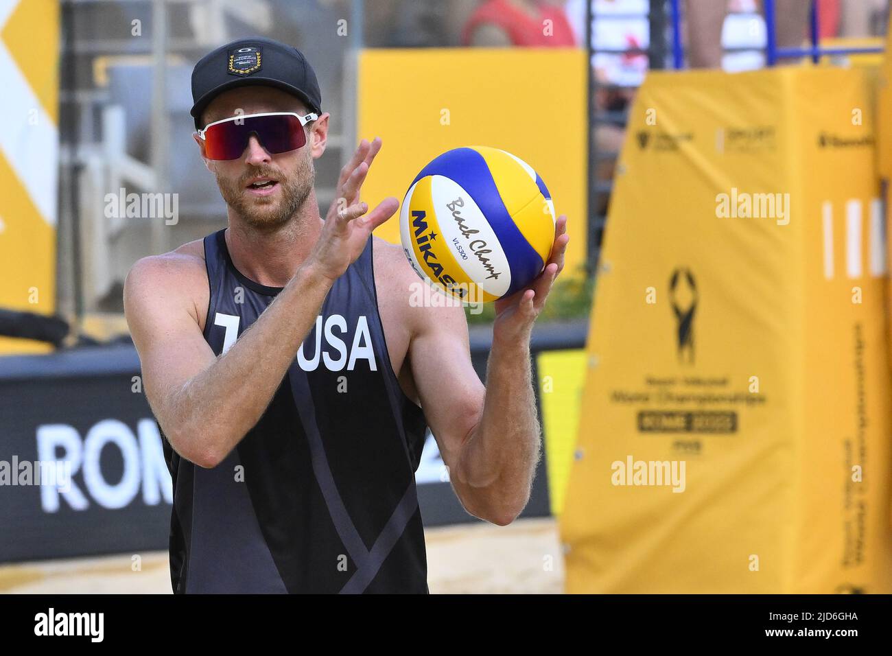 Renato/Vitor Felipe (BRA) vs Shalk/Brunner during the Beach Volleyball ...