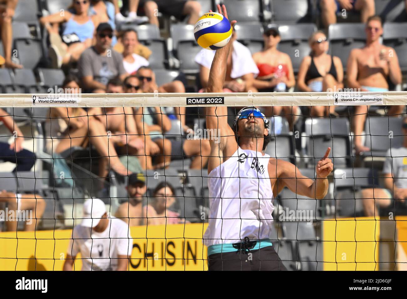 Renato/Vitor Felipe (BRA) vs Shalk/Brunner during the Beach Volleyball ...