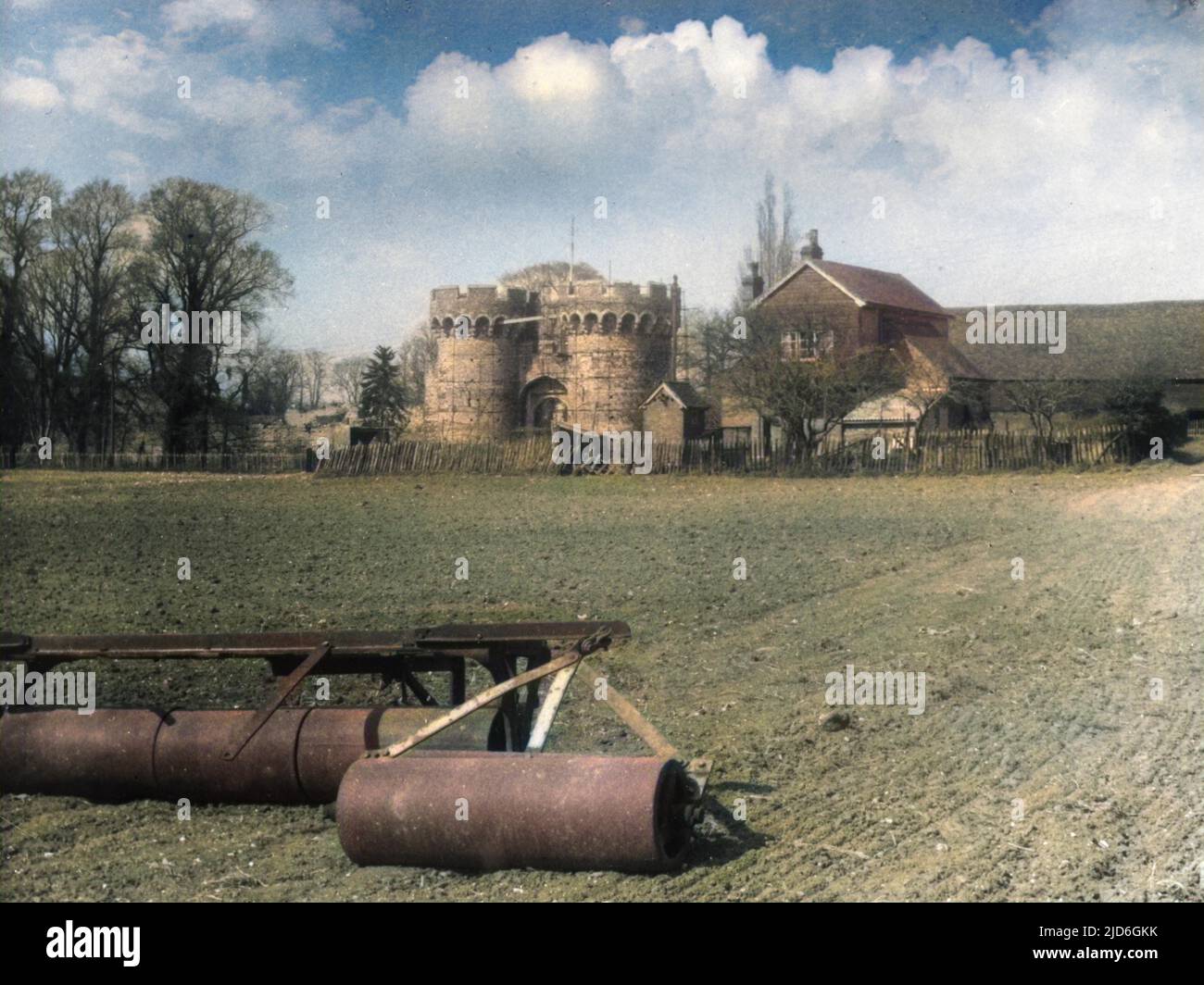 The gateway of Cooling Castle, a 14th century fortress, viewed from ...