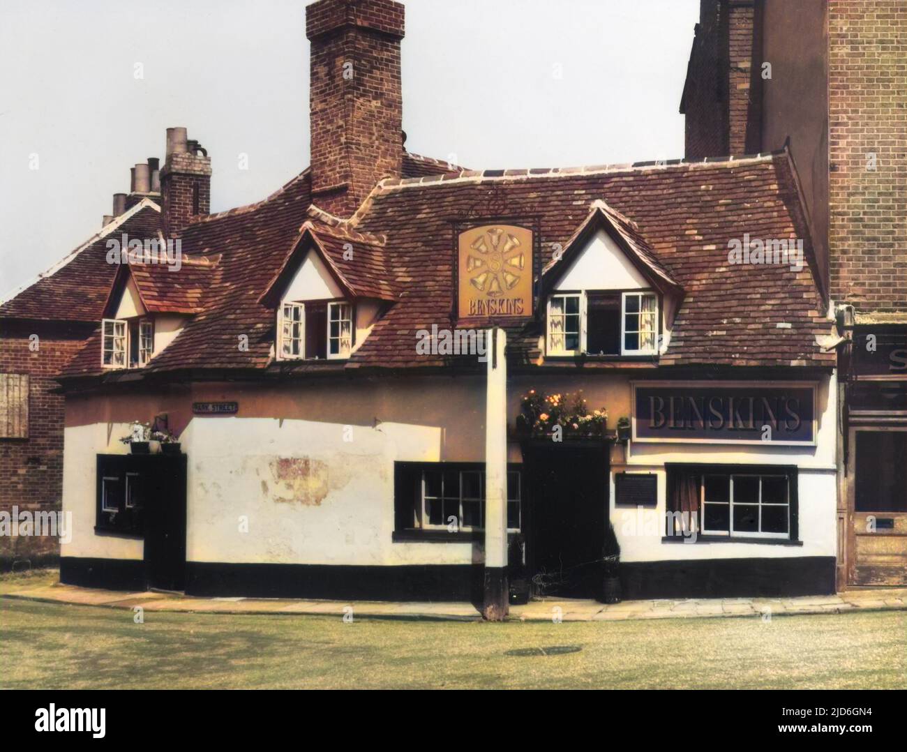 The 'Eight Bells' inn at Hatfield, Hertfordshire, England, referred to ...