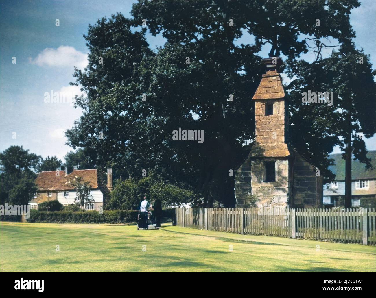 The village lock-up, beside the road and adjoining the pond, Lingfield ...