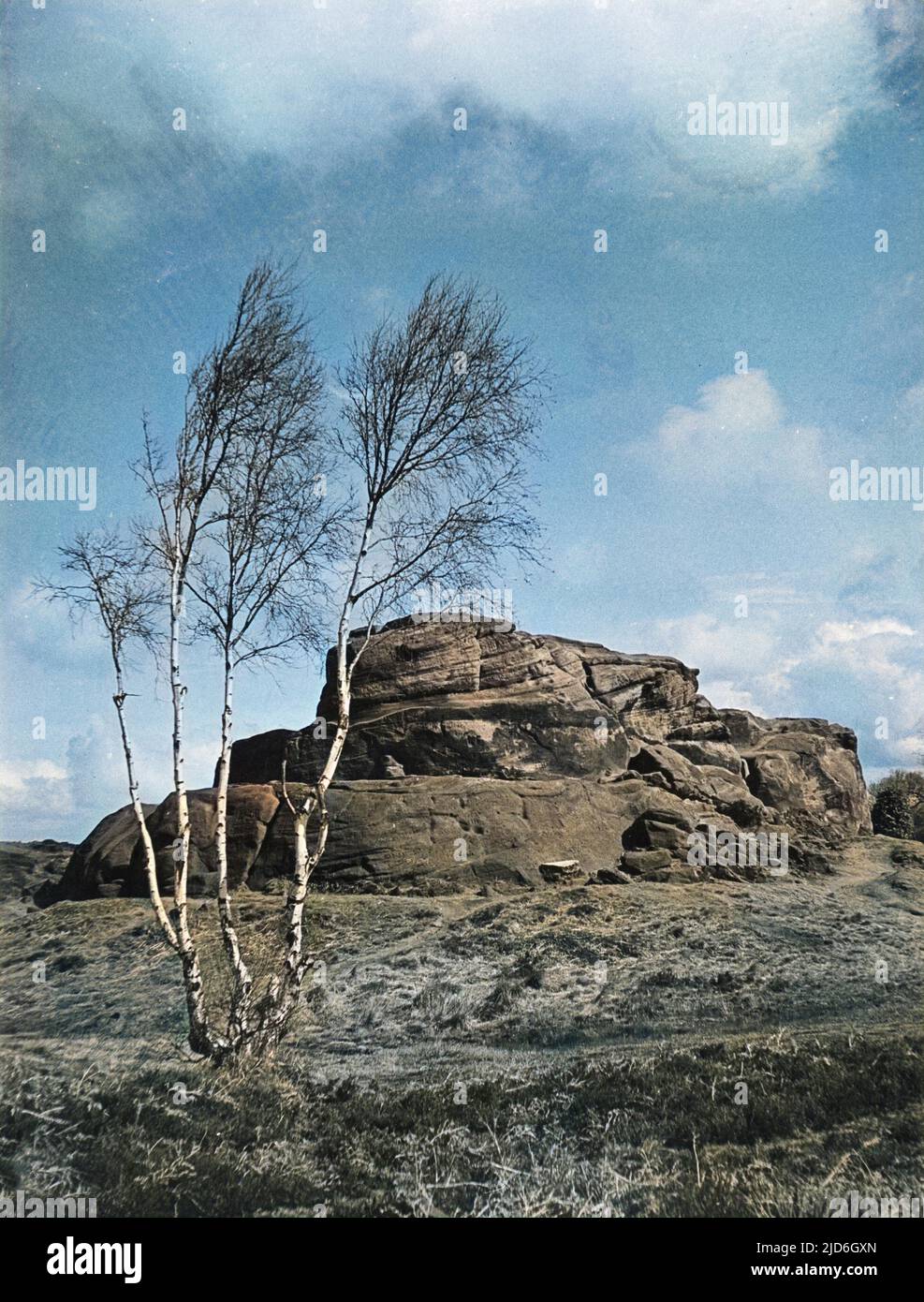 Thor's Stone', a natural rock formation, where Vikings are reputed to ...