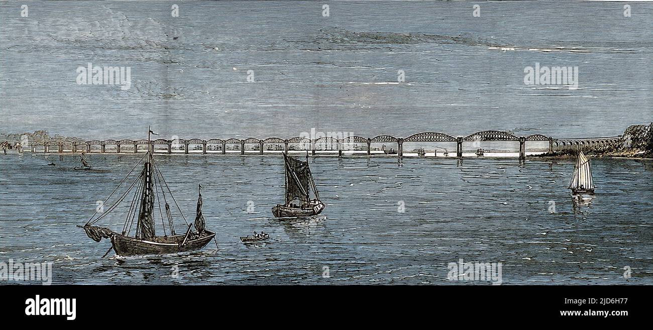 The new bridge across the Severn. The view as it will appear from ...