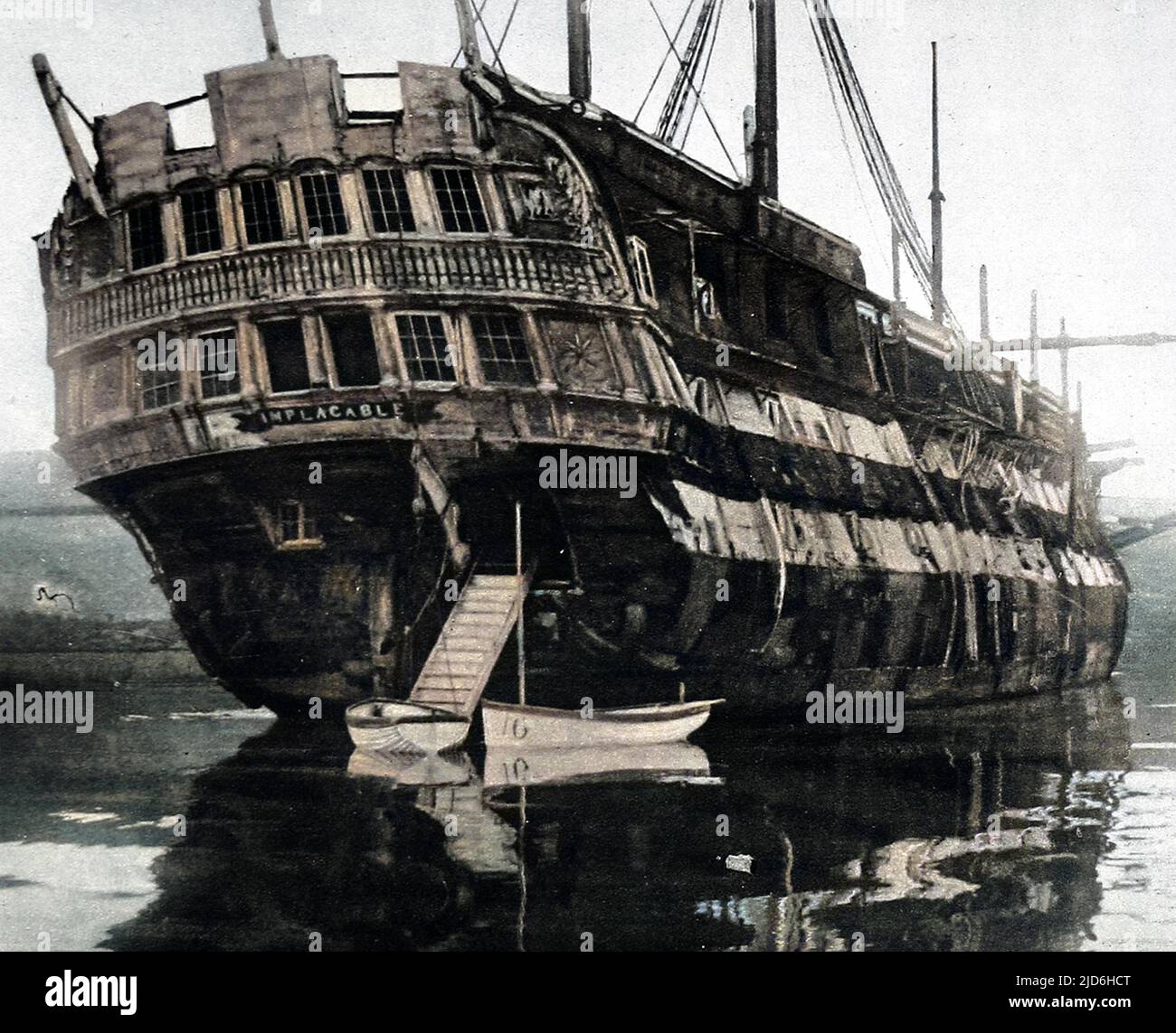 HMS 'Implacable', formerly the 'Duguay-Trouin', 1920. This ship was ...