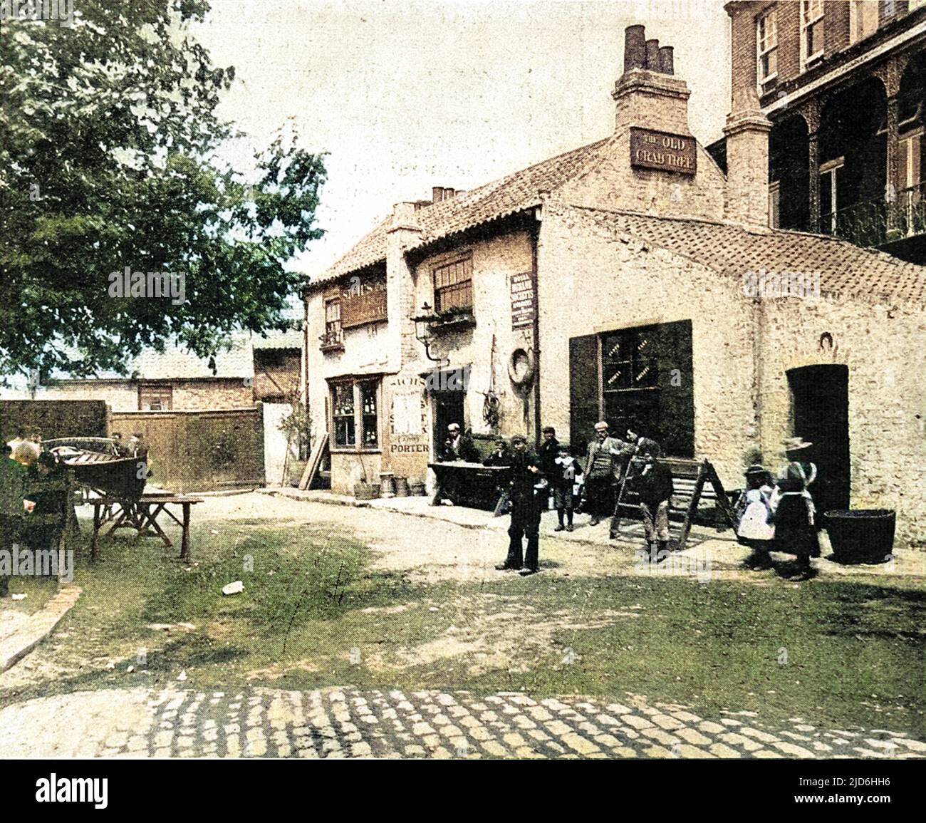 Old Crab Tree Inn, Fulham, in London, 1898, which was due for ...