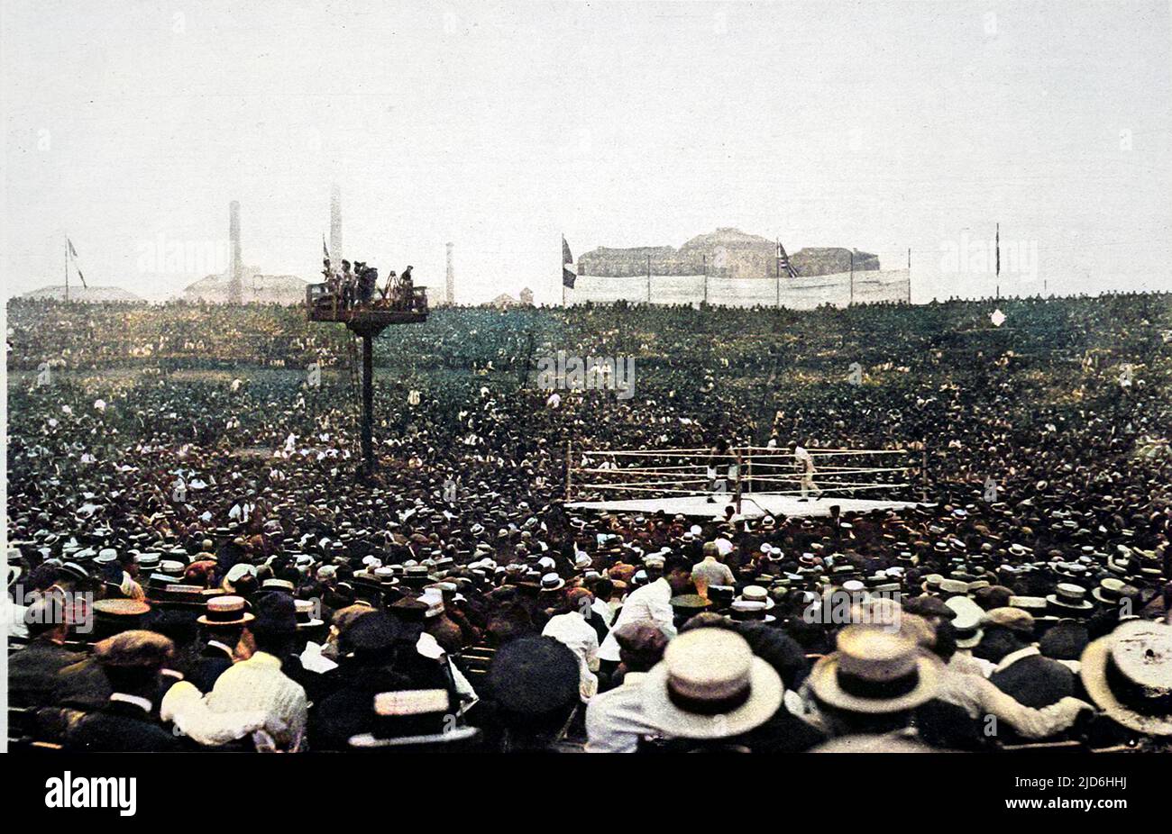 100,000 strong crowd at the fight between Georges Carpentier and Jack ...