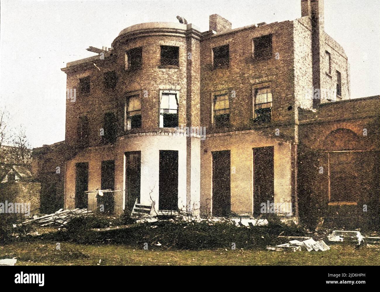 Exterior of Broomfield, Clapham, London. This house was the home of ...