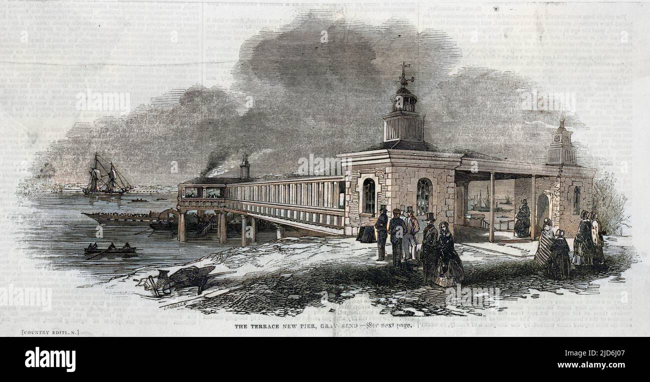 Gravesend pier gravesend kent england hi-res stock photography and ...