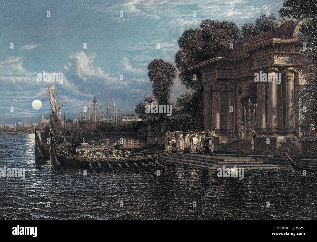 Gate of the Seraglio Palace, Istanbul, Turkey - the scene as depicted ...