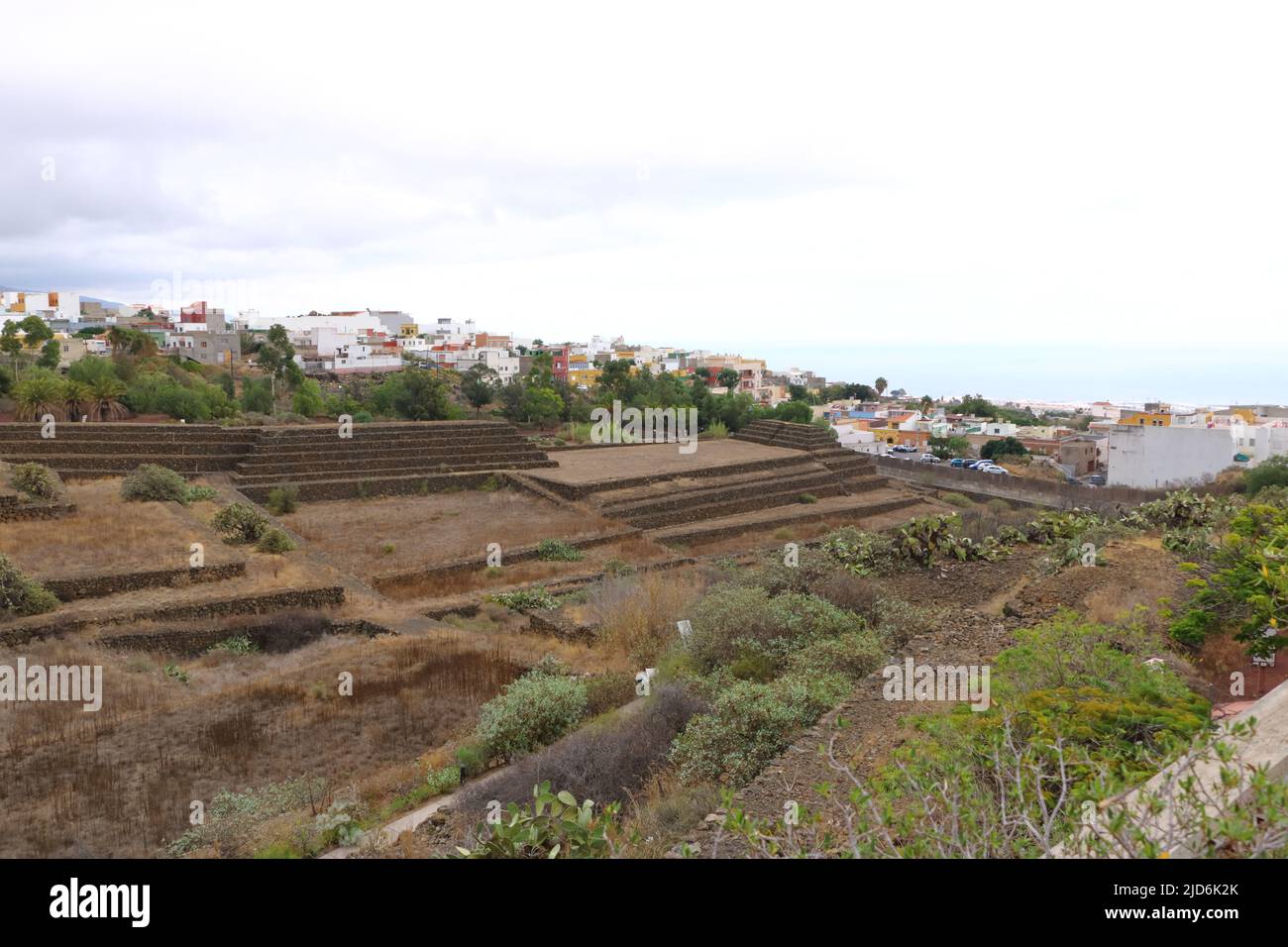 Ancient Guanche Guimar Pyramids in Tenerife Island Stock Photo - Alamy