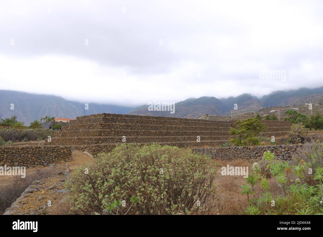 Ancient Guanche Guimar Pyramids in Tenerife Island Stock Photo - Alamy