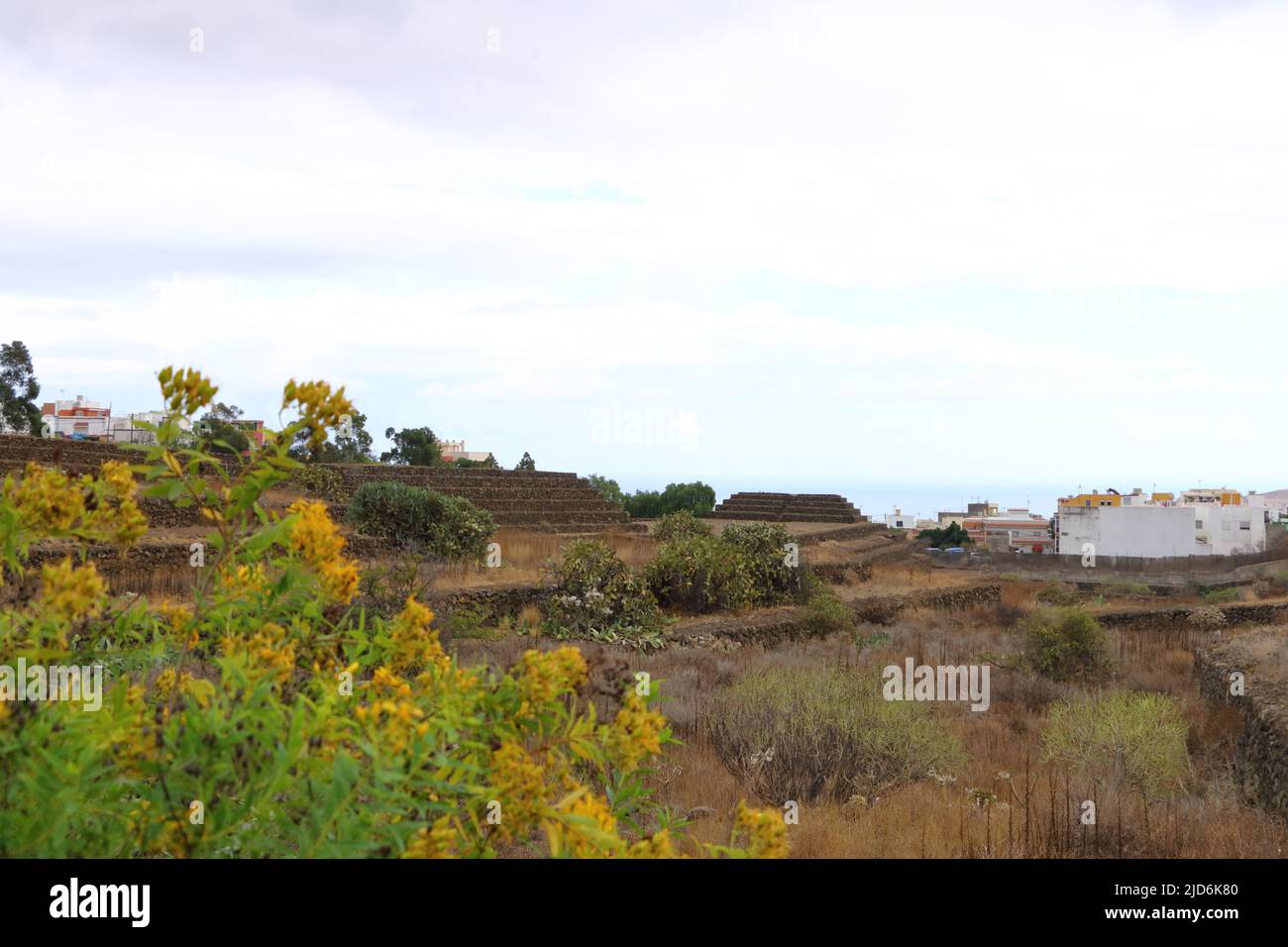 Ancient Guanche Guimar Pyramids in Tenerife Island Stock Photo - Alamy