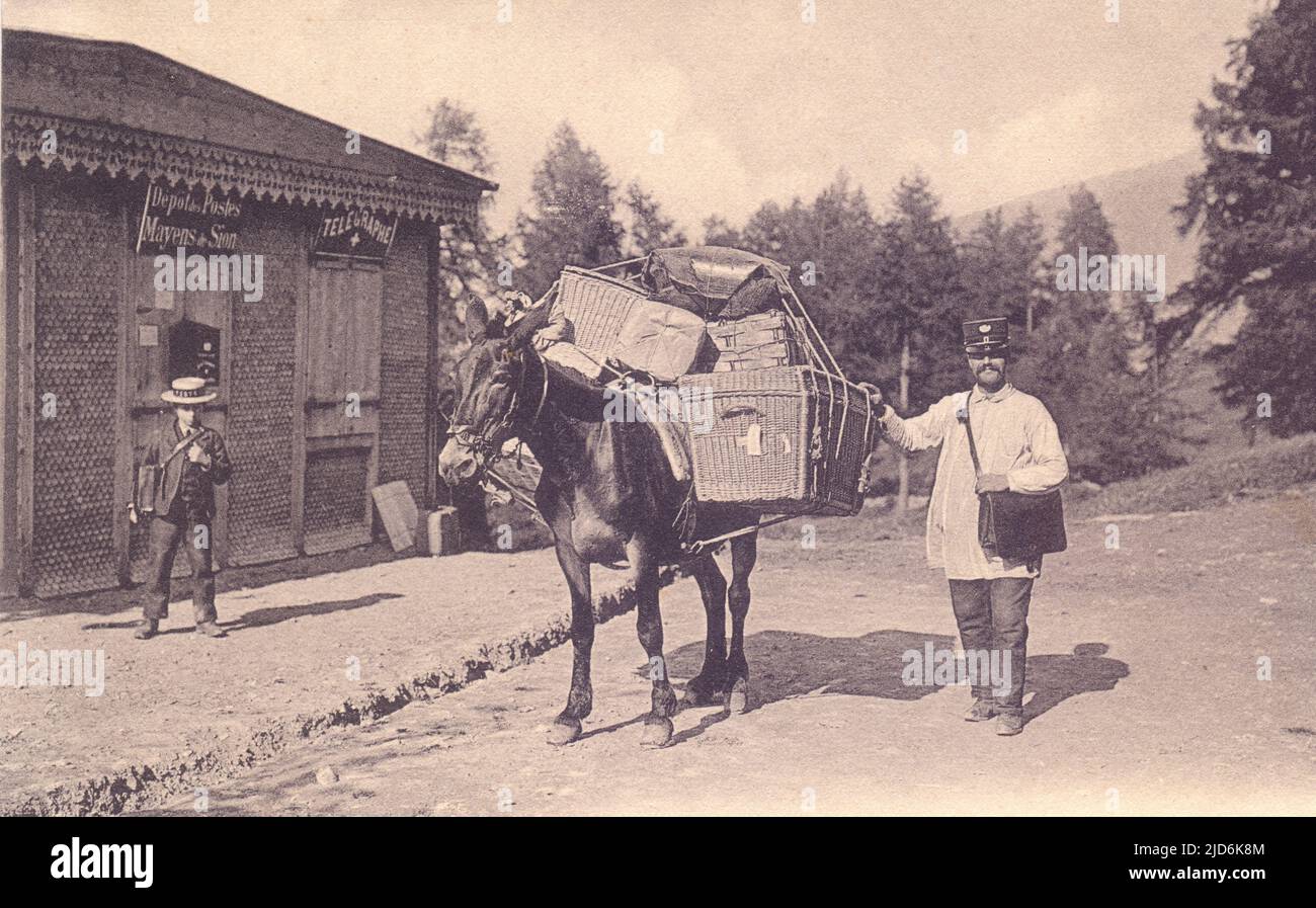 Black postman hi-res stock photography and images - Alamy