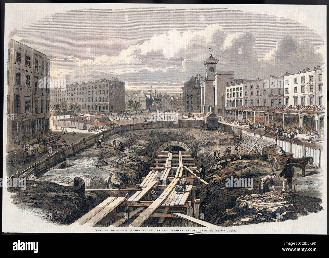 London underground in 1860s hi-res stock photography and images - Alamy