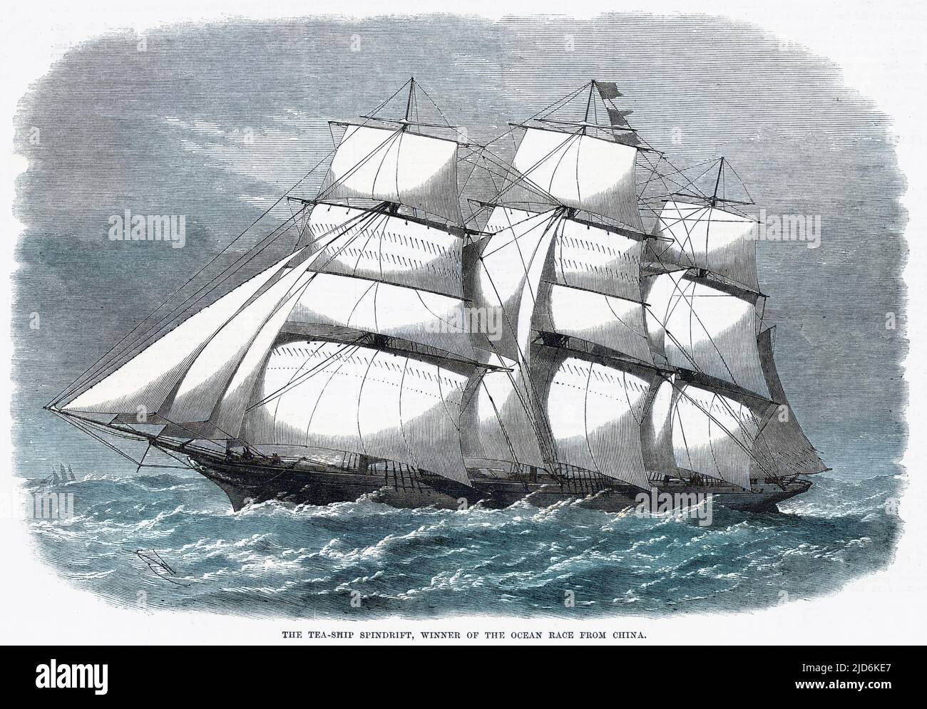 British clipper for the China tea trade, which in 1868 won the ocean ...