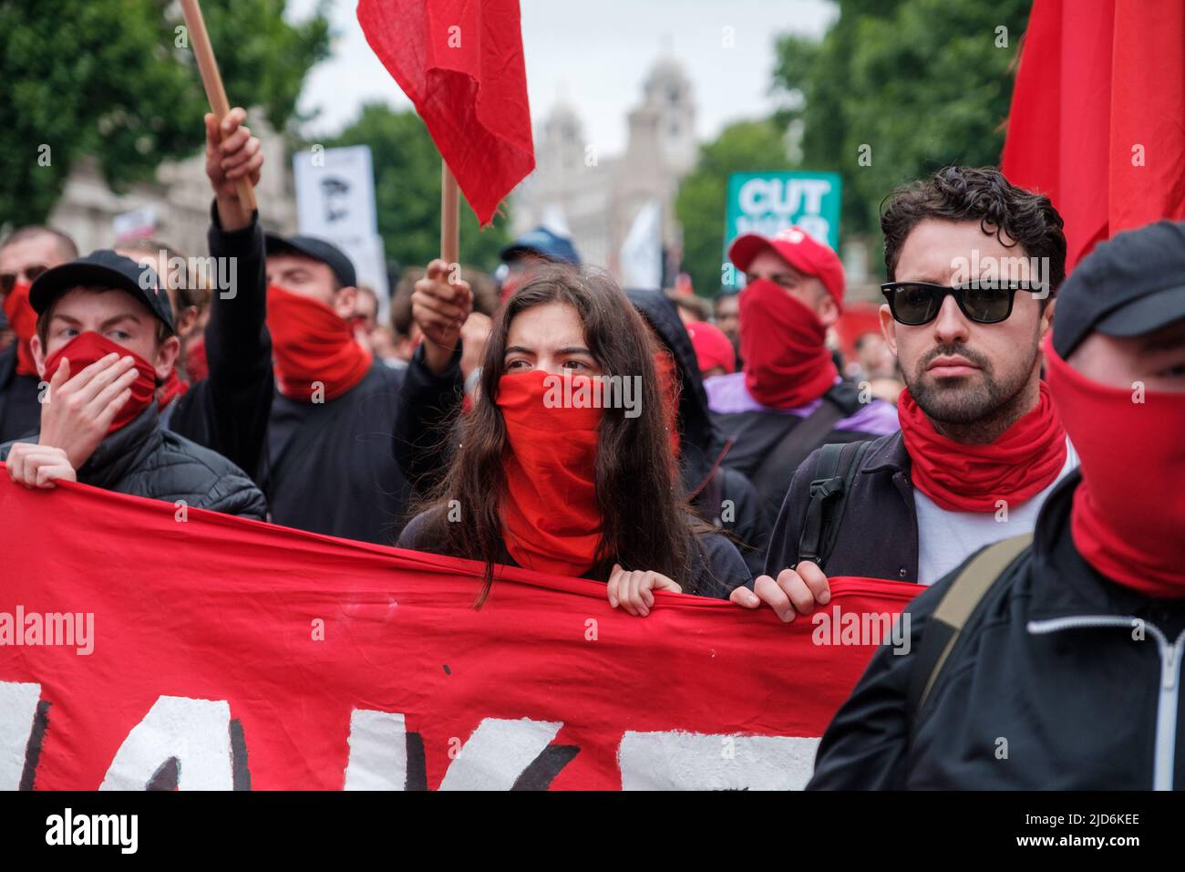 18th June 2022, TUC lead Unions across the UK came in protest together ...
