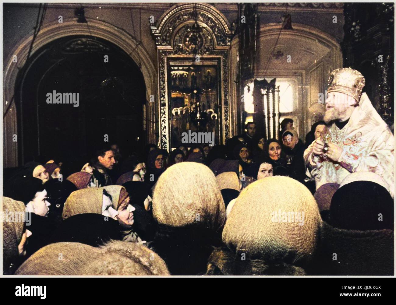 Thanksgiving service given by Orthodox Archbishop Nikolai after the ...