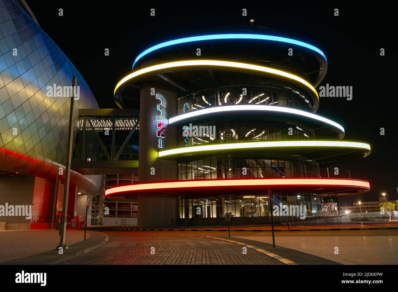 321 Museum, doha,qatar- june 06,2022 ; newly build sports museum in the ...