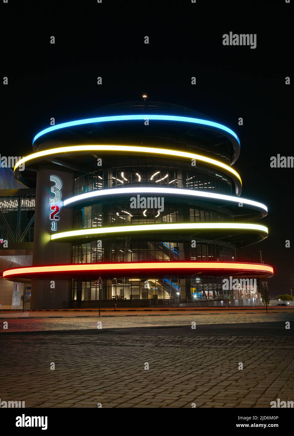 321 Museum, doha,qatar- june 06,2022 ; newly build sports museum in the ...