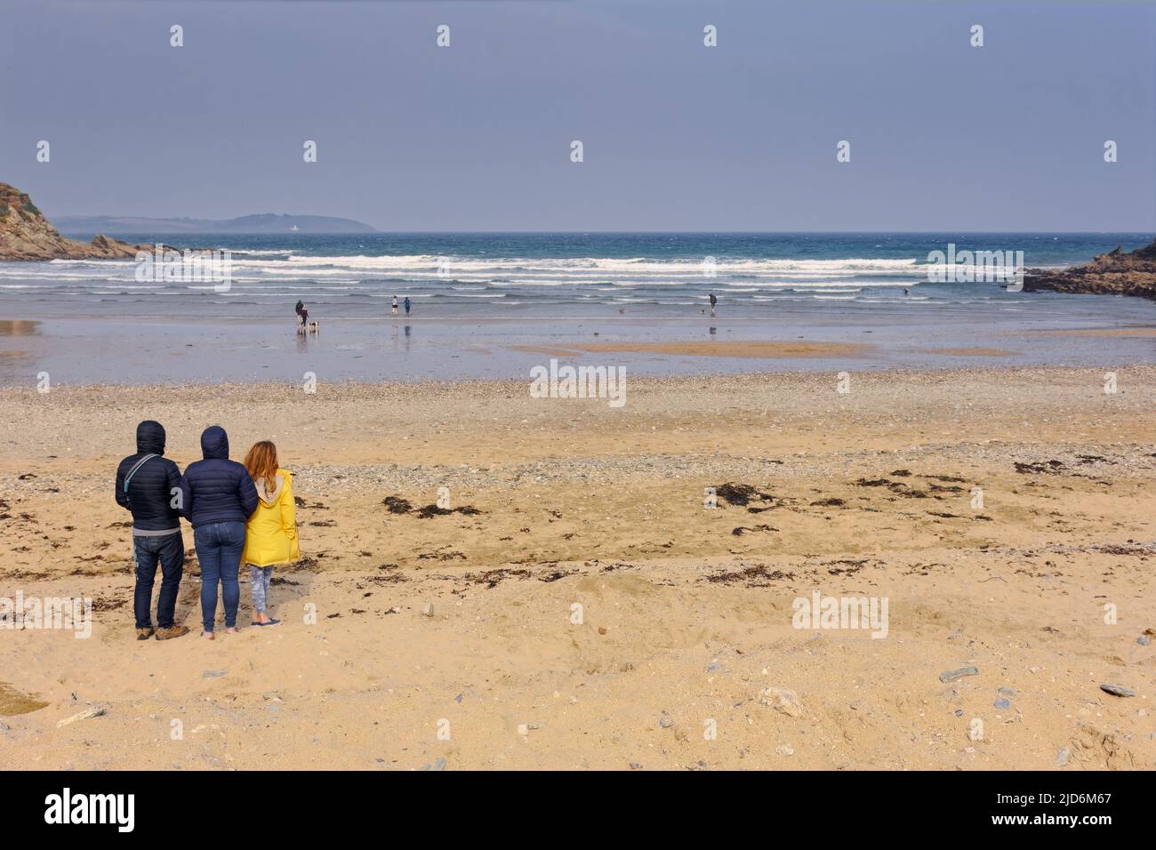 Easter fun at Maenporth, Cornwall Stock Photo - Alamy