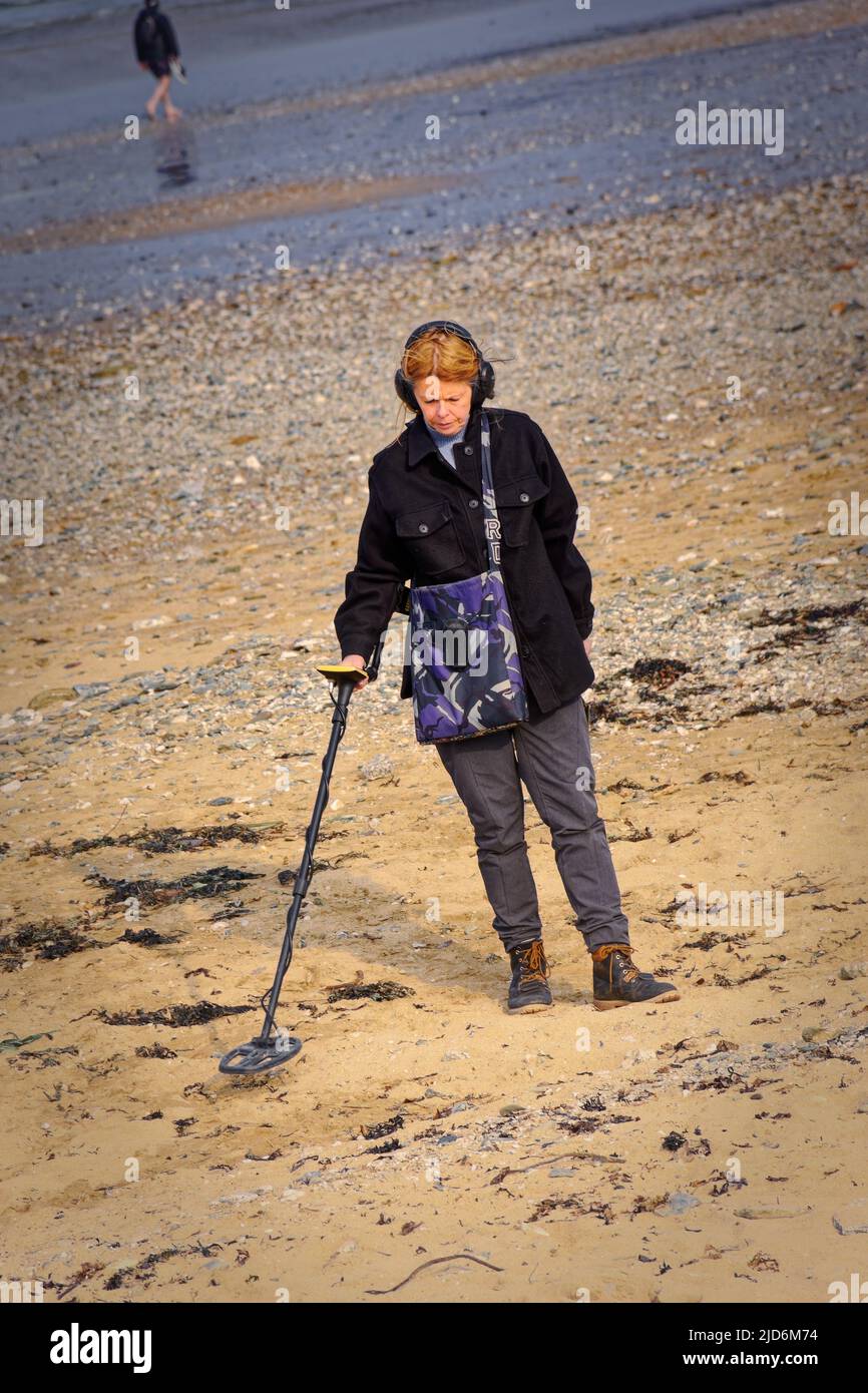 Easter fun at Maenporth, Cornwall Stock Photo - Alamy