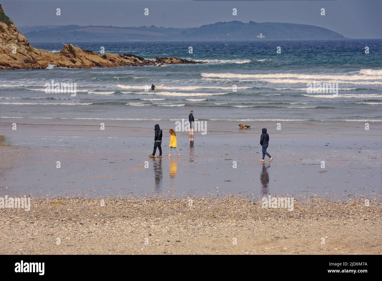 Easter fun at Maenporth, Cornwall Stock Photo - Alamy