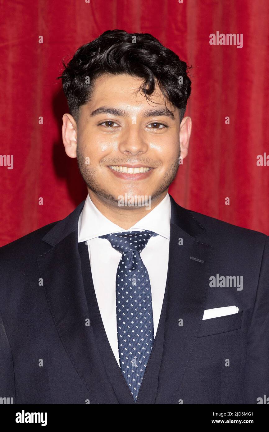 LONDON, UK. 11th June 2022. Adam Hussain arriving for the British Soap ...