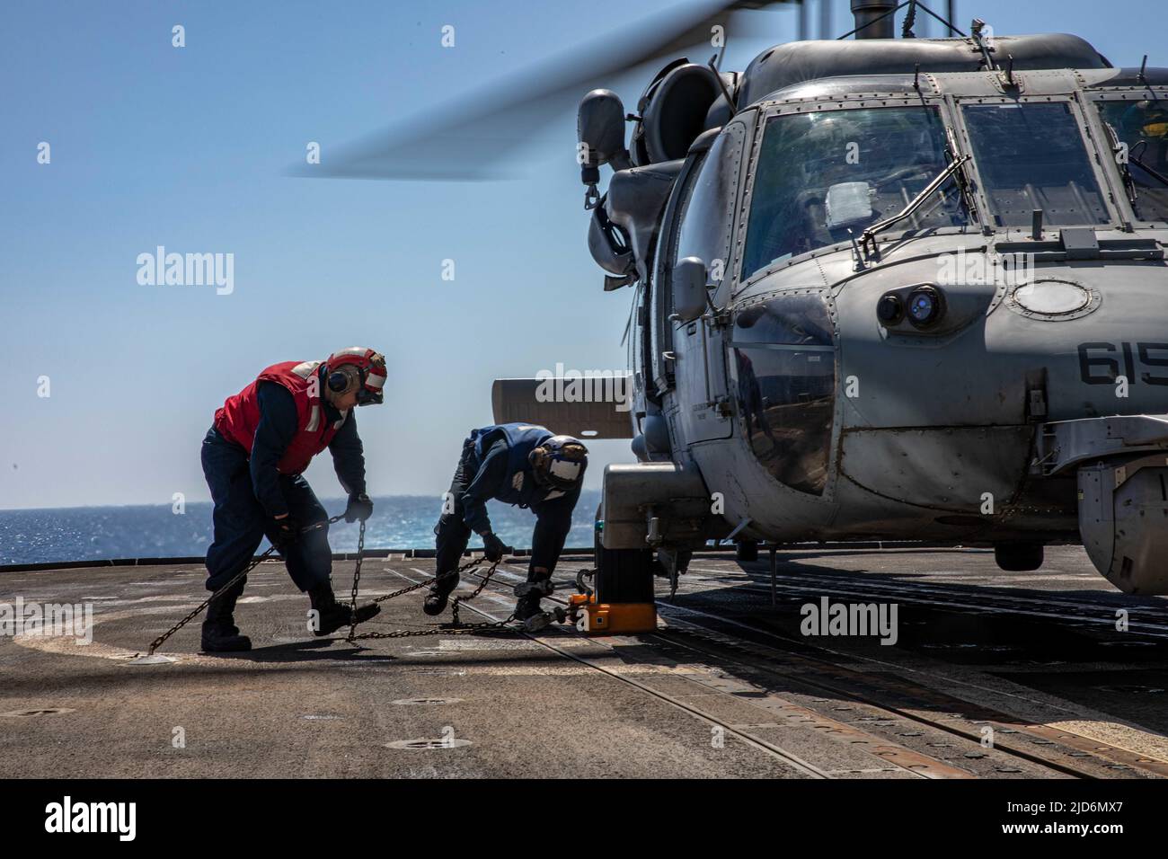 220614-N-AO868-1038 MEDITERRANEAN SEA (June 14, 2022) Seaman Rasheed ...