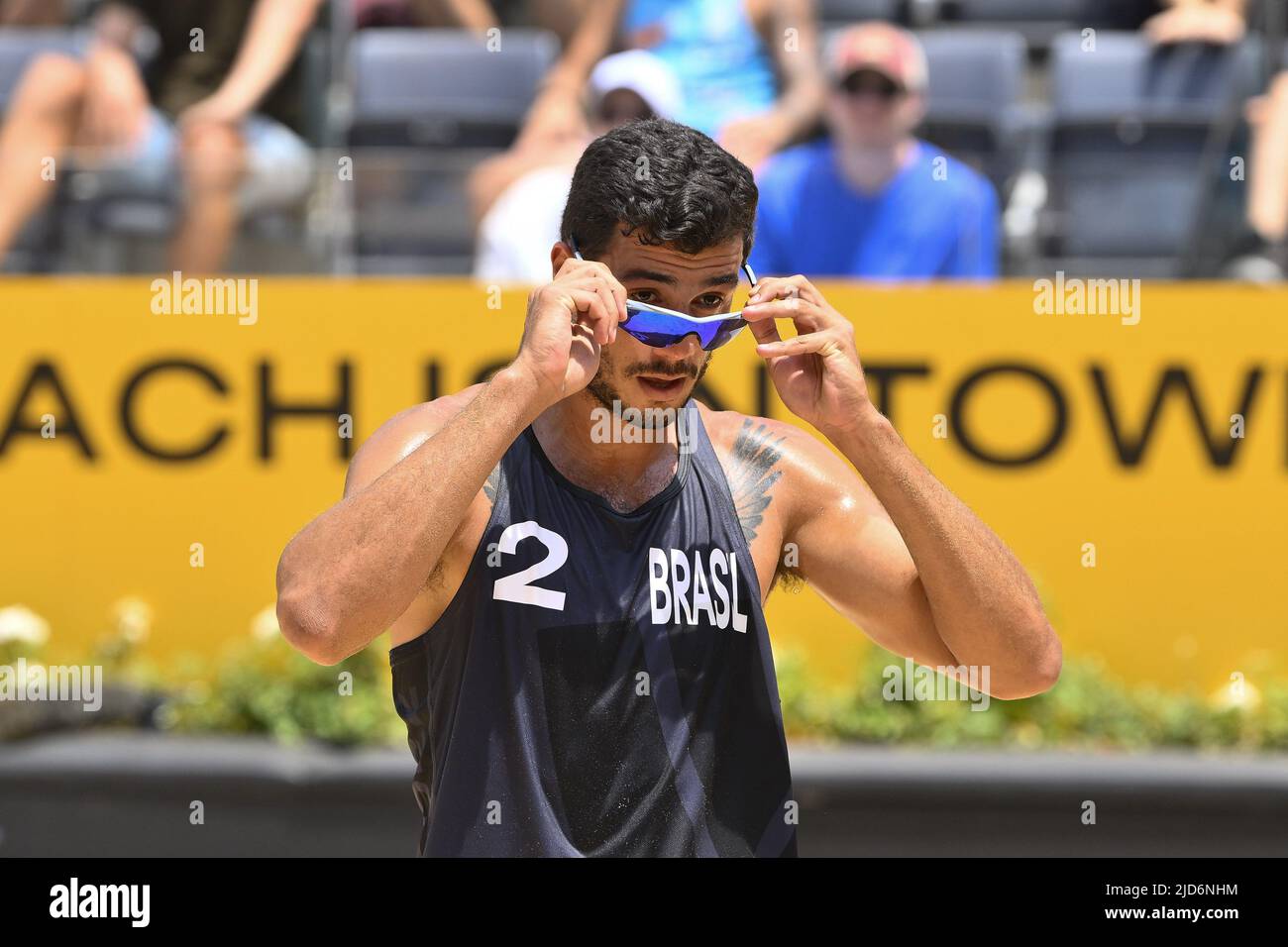 Rome, Italy. 17th June, 2022. Andre Loyola Stein/George Souto Maior Wanderley (BRA) vs Bruno ...