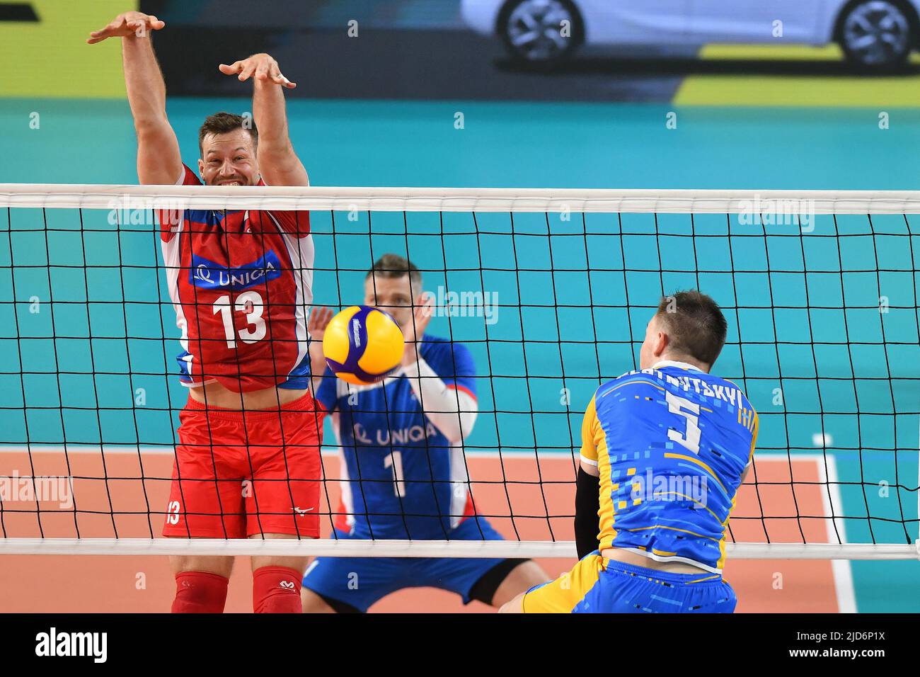 Jan Galabov of Czech Republic in action during CEV European League ...