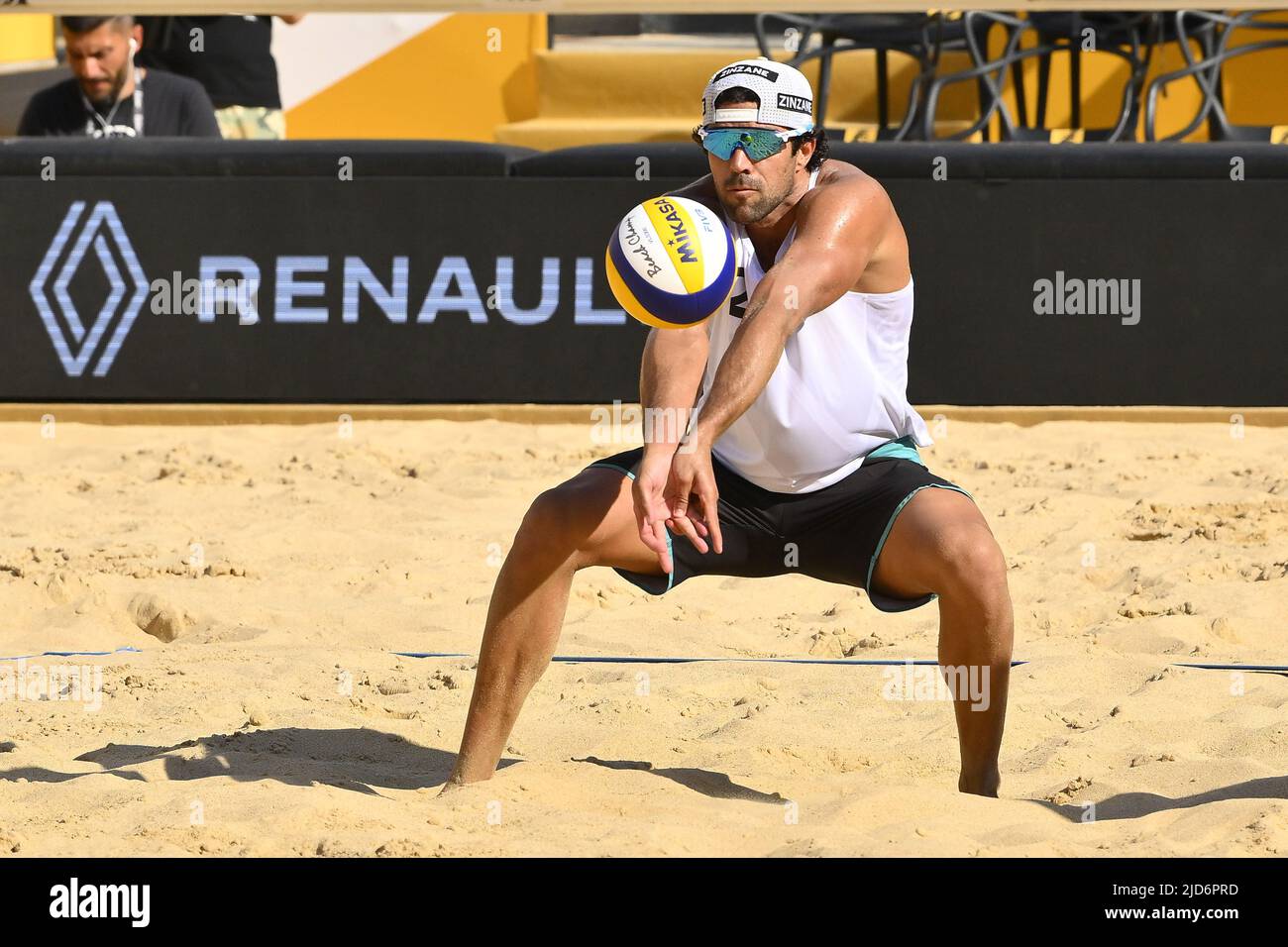 Renato/Vitor Felipe (BRA) vs Shalk/Brunner during the Beach Volleyball ...