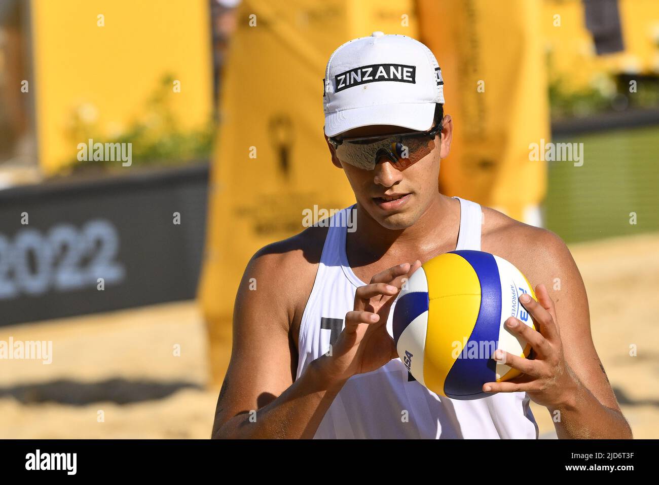 Renato/Vitor Felipe (BRA) vs Shalk/Brunner during the Beach Volleyball ...