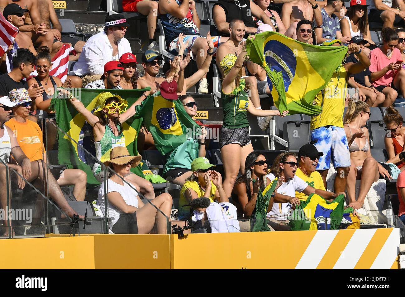 Renato/Vitor Felipe (BRA) vs Shalk/Brunner during the Beach Volleyball ...