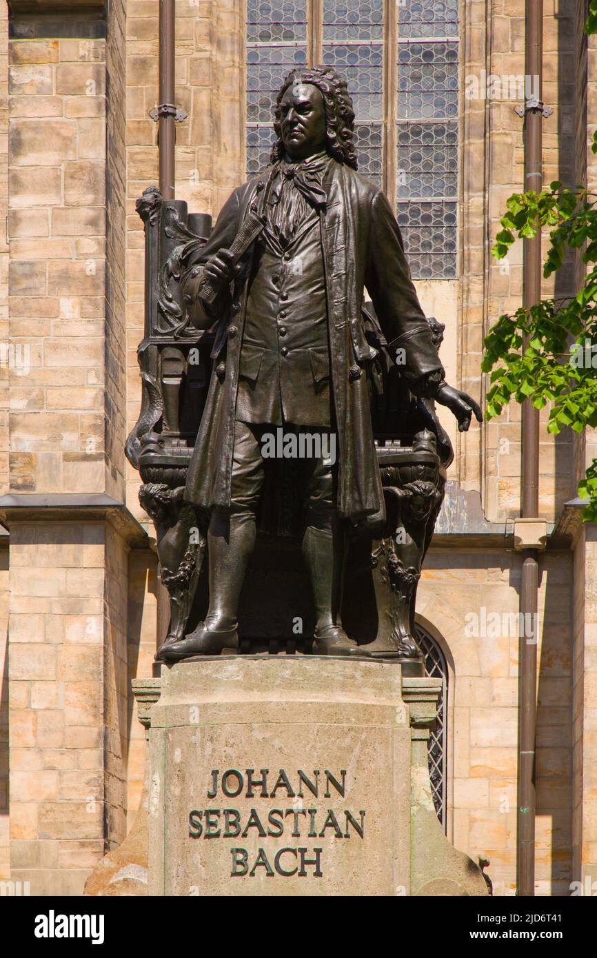Germany, Saxony, Leipzig, Johann Sebastian Bach, statue Stock Photo - Alamy