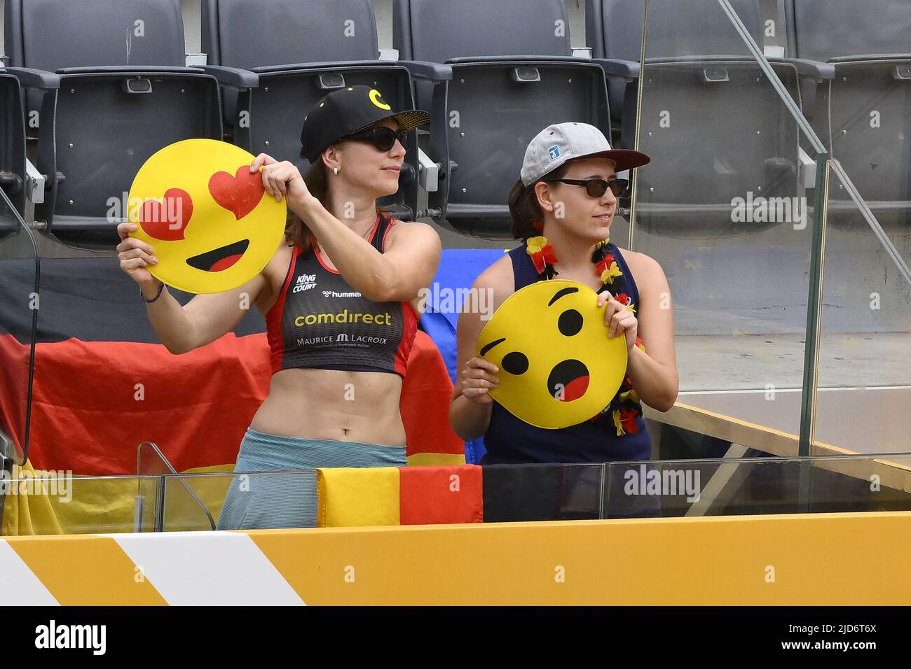 Rome, Italy. 17th June, 2022. Clancy/Mariafe (AUS) vs Muller/Tillmann ...