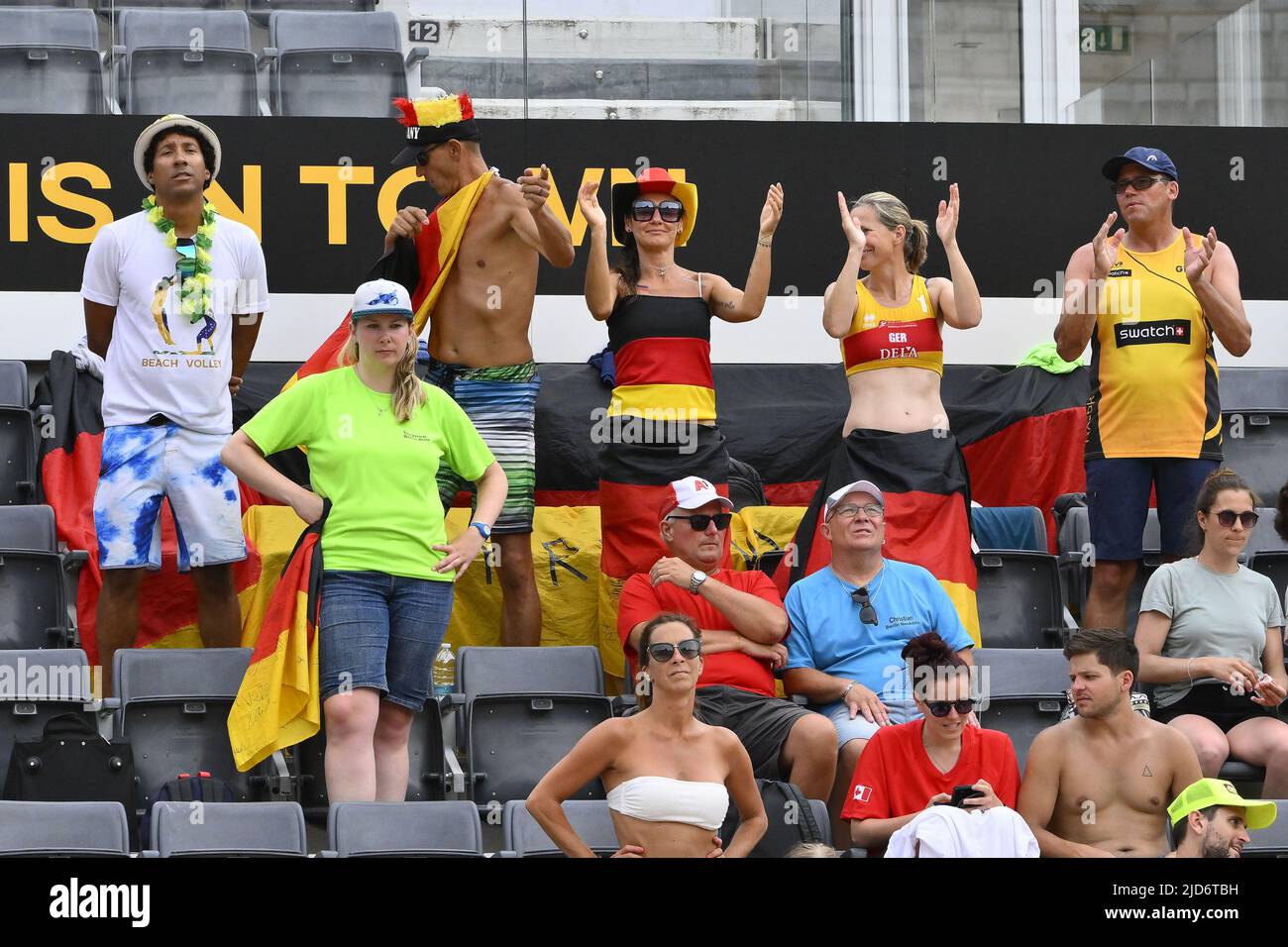 Rome, Italy. 17th June, 2022. Clancy/Mariafe (AUS) vs Muller/Tillmann ...