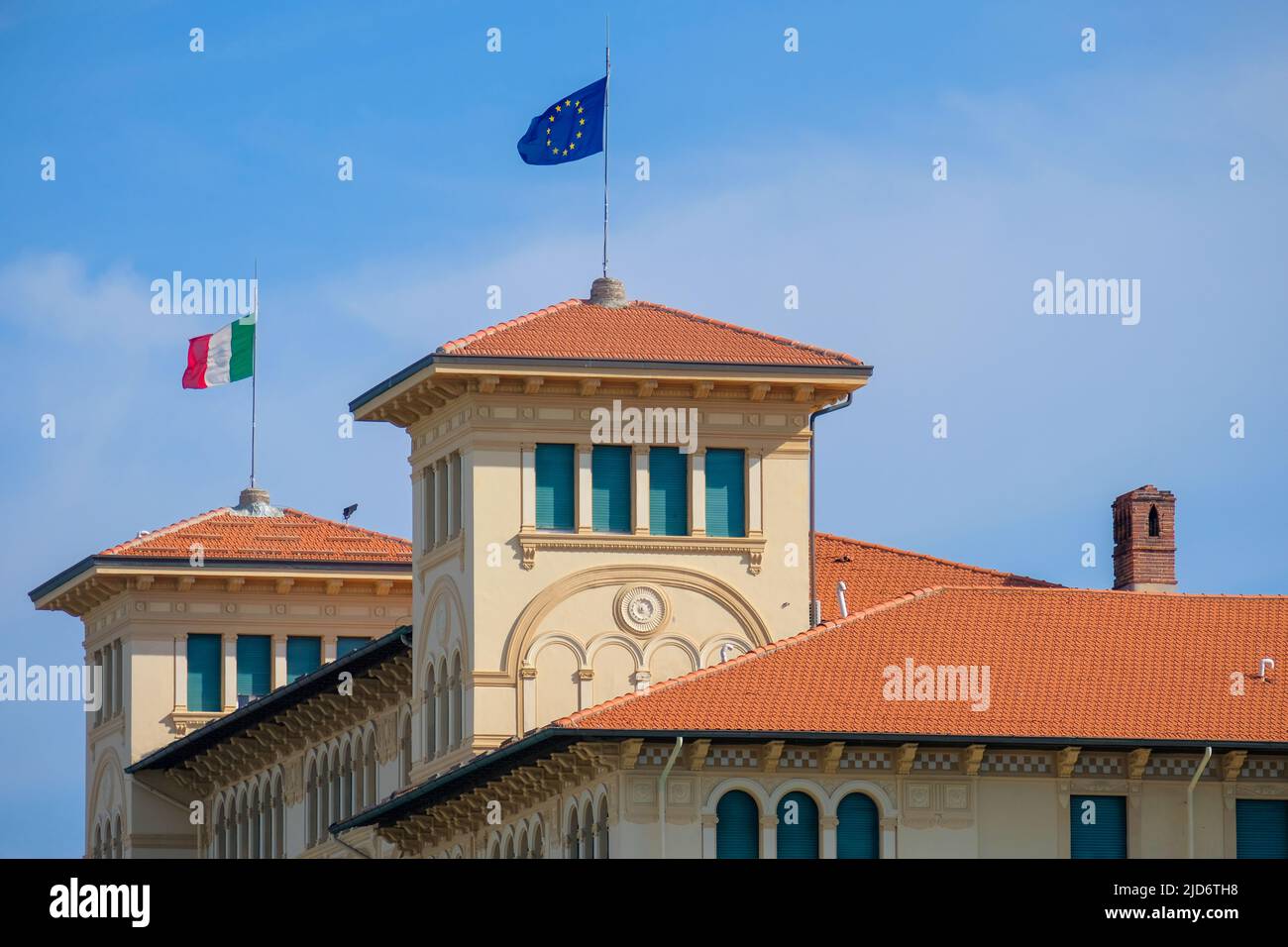 Beautiful architecture in coastal city Viareggio, Italy Stock Photo - Alamy