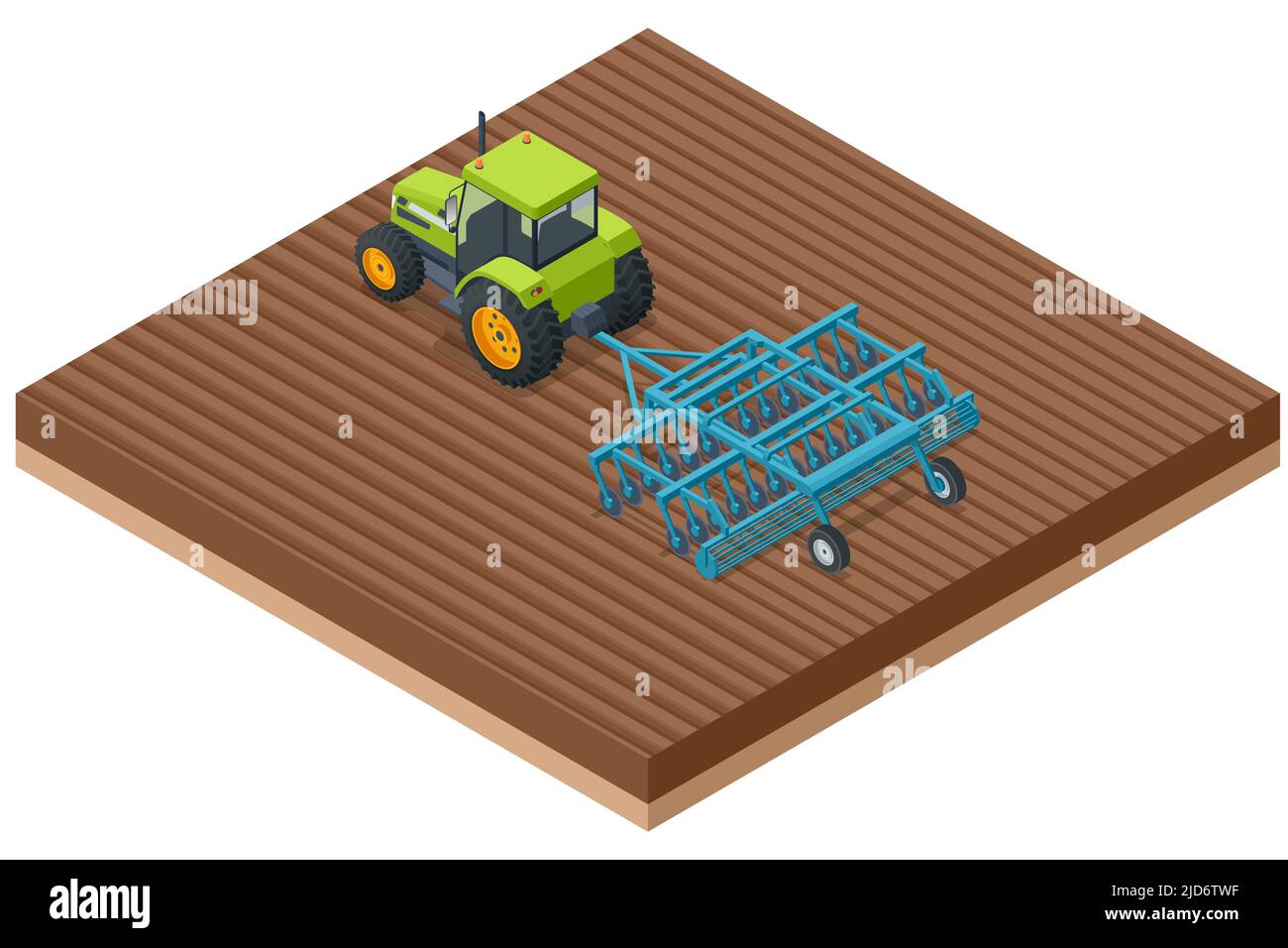 Tractor preparing Stock Vector Images - Alamy