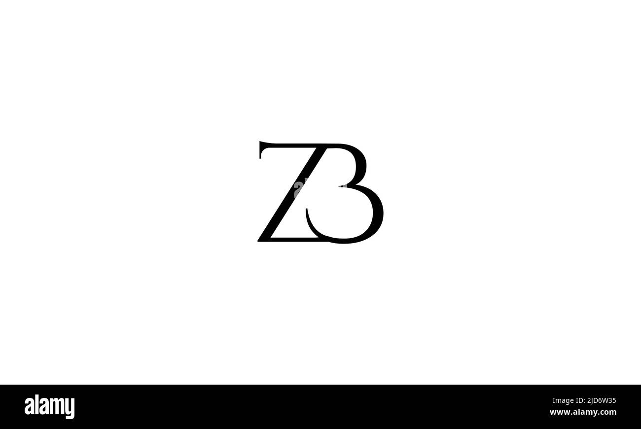 Bz letters logo design hi-res stock photography and images - Alamy