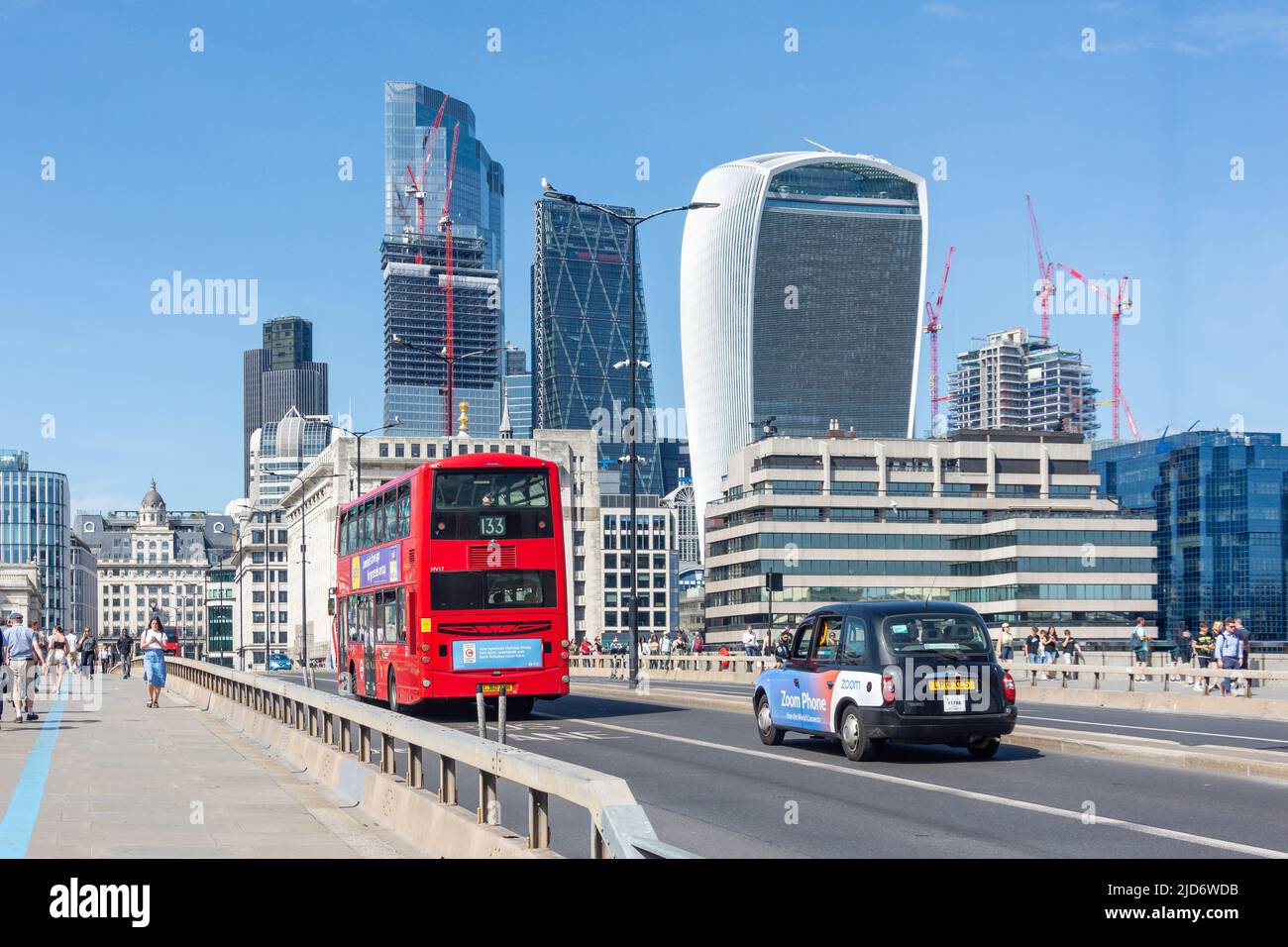 High rise skyscrapers traffic bridges box girder double decker b hi-res ...