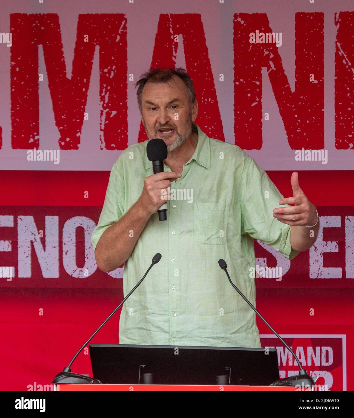 London, England, UK. 18th June, 2022. General Secretary of National ...